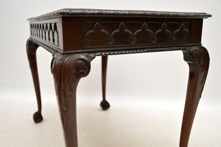 Antique Mahogany Chippendale Style Side Table at 1stDibs