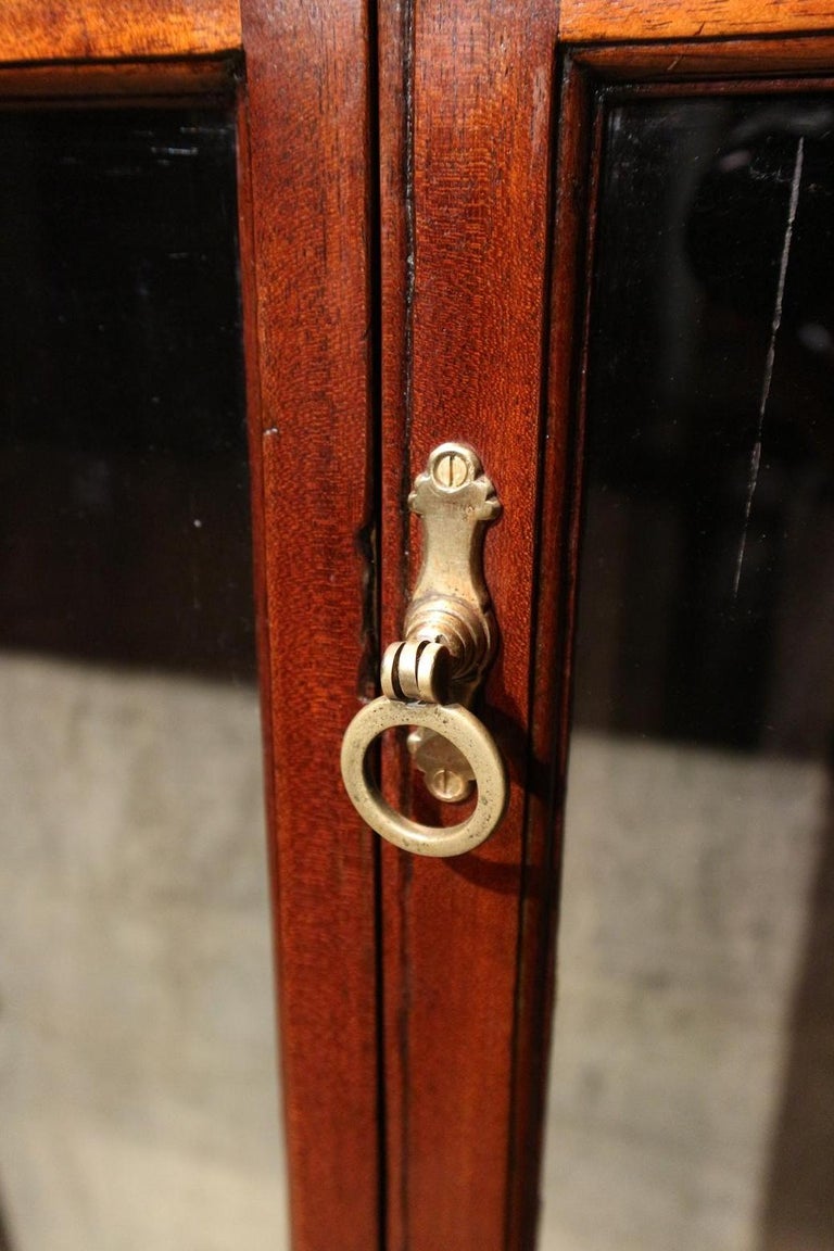 Antique Mahogany Display Cabinet For Sale at 1stDibs