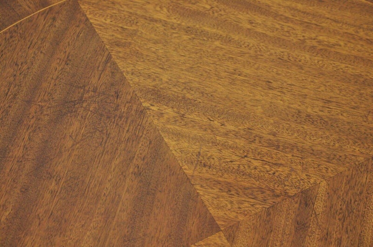 Antique Mahogany Edwardian Bellflower Inlay Round Center Table For Sale ...