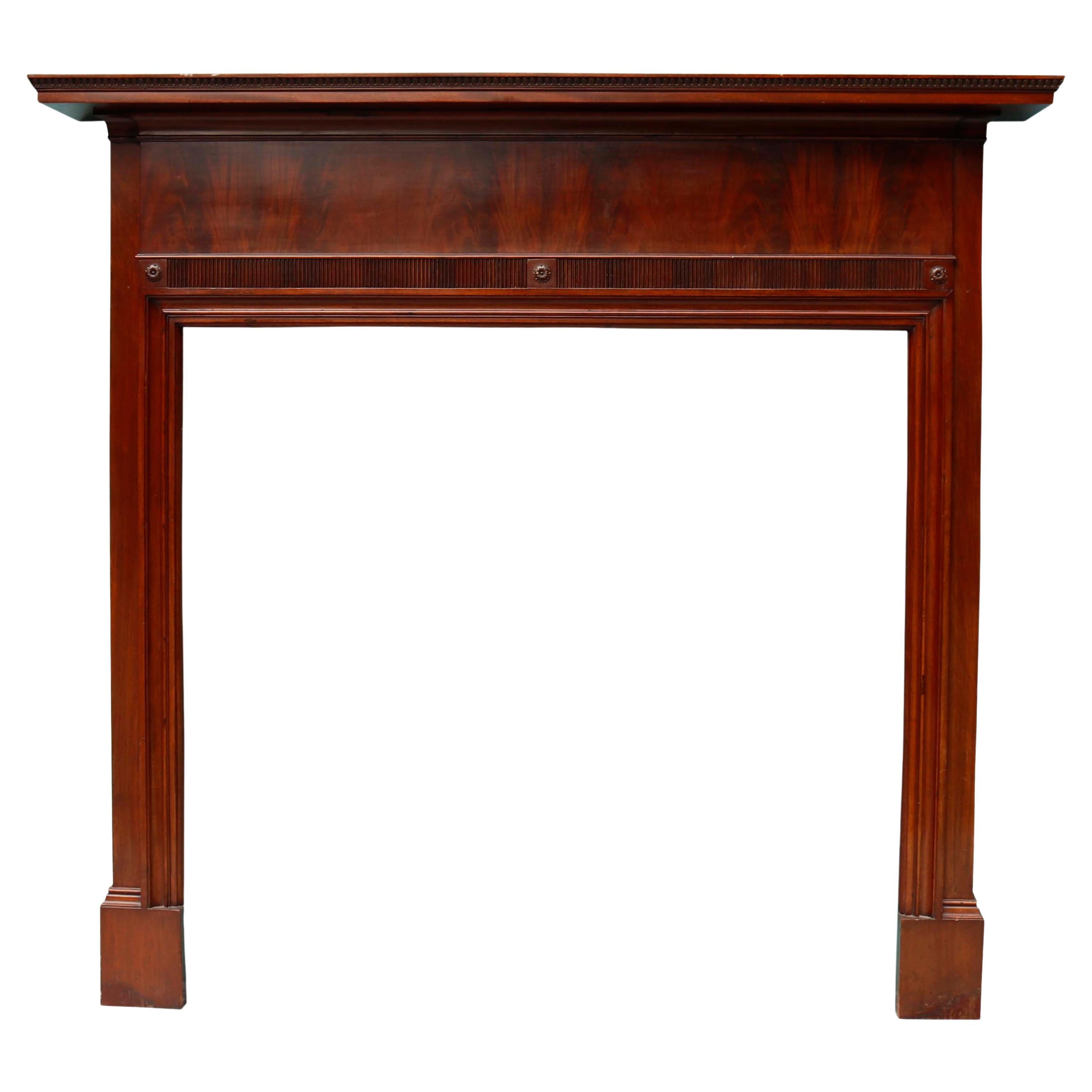 Antique Wooden Federal Style Fireplace Surround at 1stDibs | antique ...