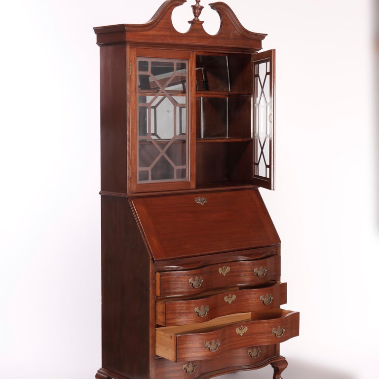 Antique Mahogany Governor Winthrop Secretary Desk Circa 1940 at 1stDibs ...