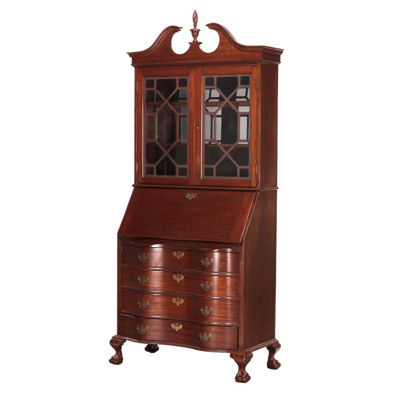 Antique Mahogany Governor Winthrop Secretary Desk Circa 1940 at 1stDibs ...