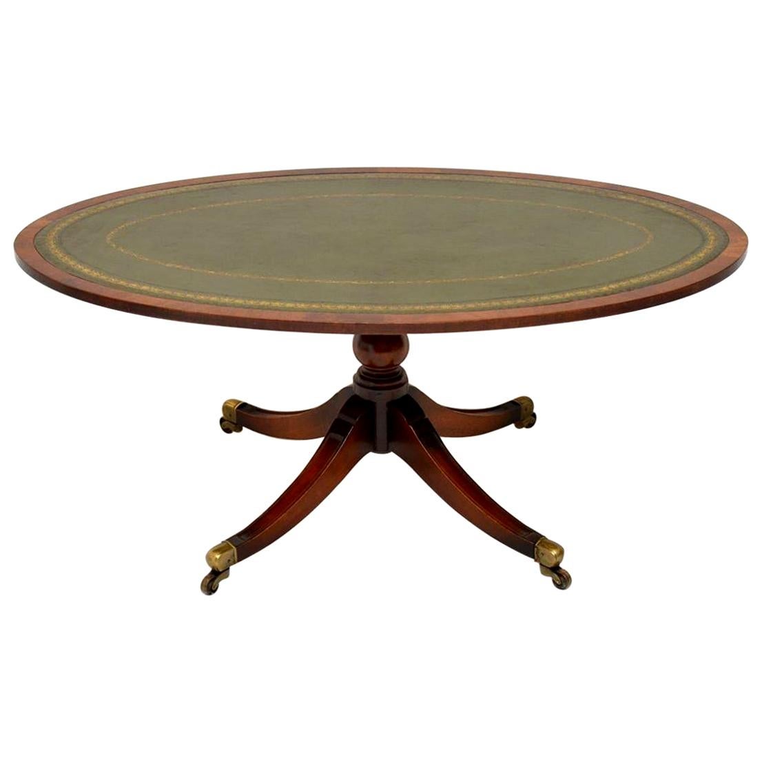 Antique Mahogany Leather Top Coffee Table at 1stDibs | 1950's vintage ...