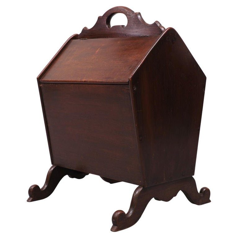 Antique Mahogany Magazine Holder 1870s Holland For Sale at 1stDibs