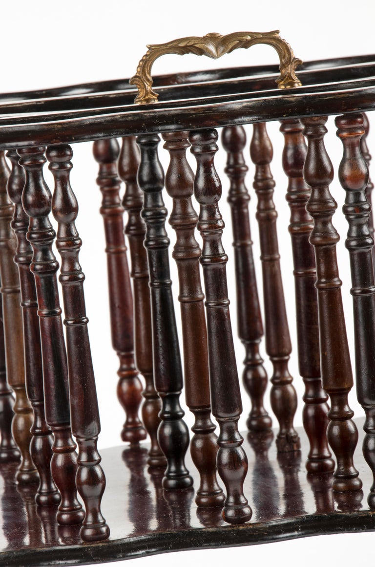 Antique Mahogany Magazine Stand For Sale at 1stDibs