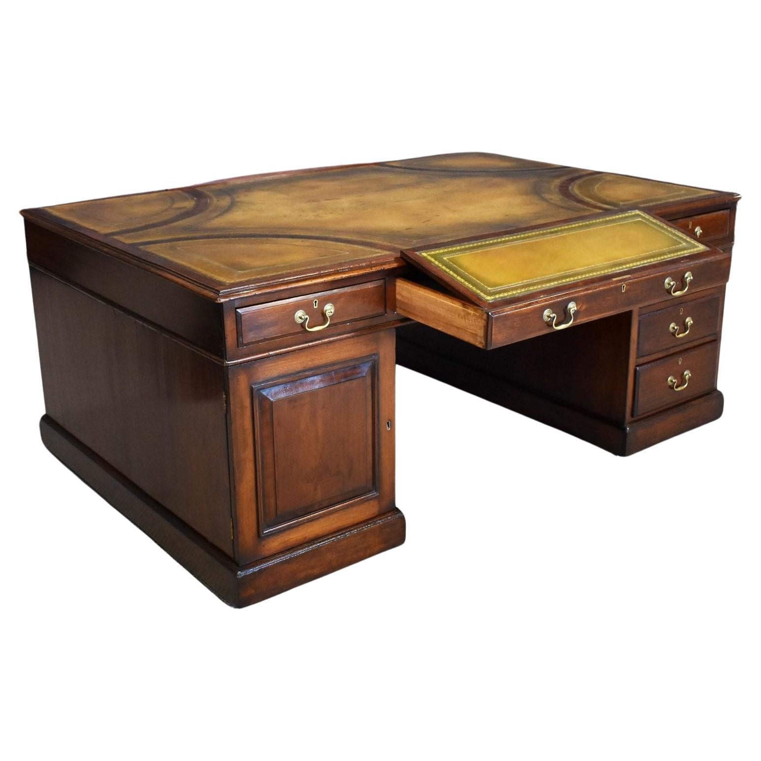 Antique English Partners Desk at 1stDibs | english desk, antique ...