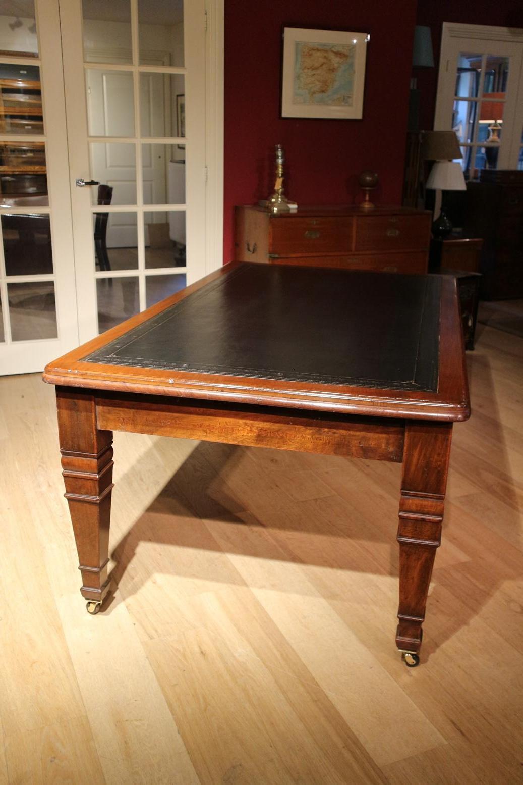 Antique Mahogany Partners Writing Table at 1stDibs