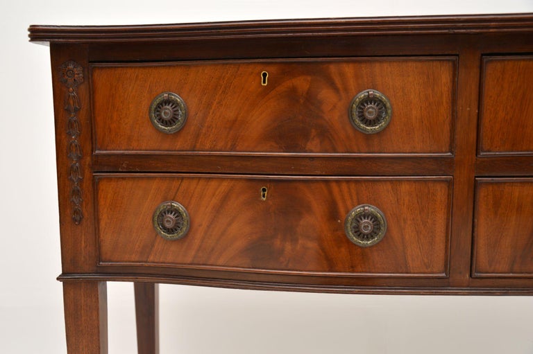 Antique Mahogany Sideboard / Server Table For Sale at 1stDibs