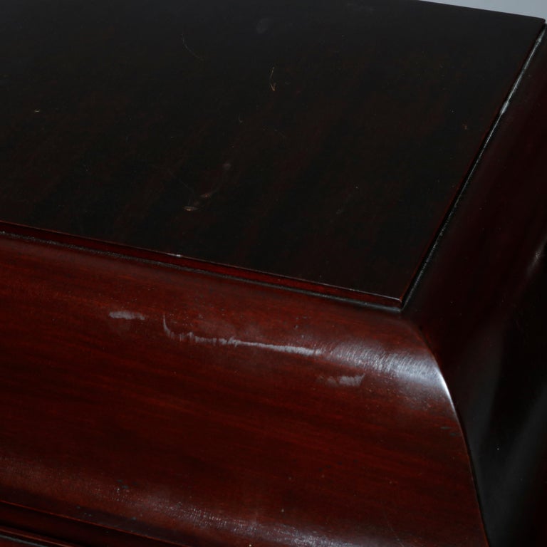 Antique Mahogany Victrola School Talking Machine Phonograph and Records ...