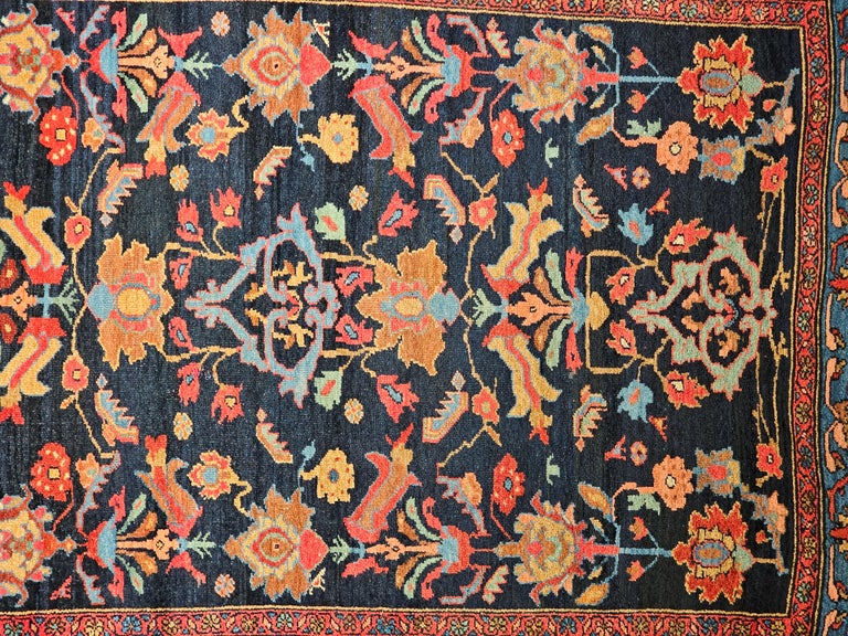 Antique Persian Malayer Area Rug, 4' 6" x 6' 3" For Sale at 1stDibs