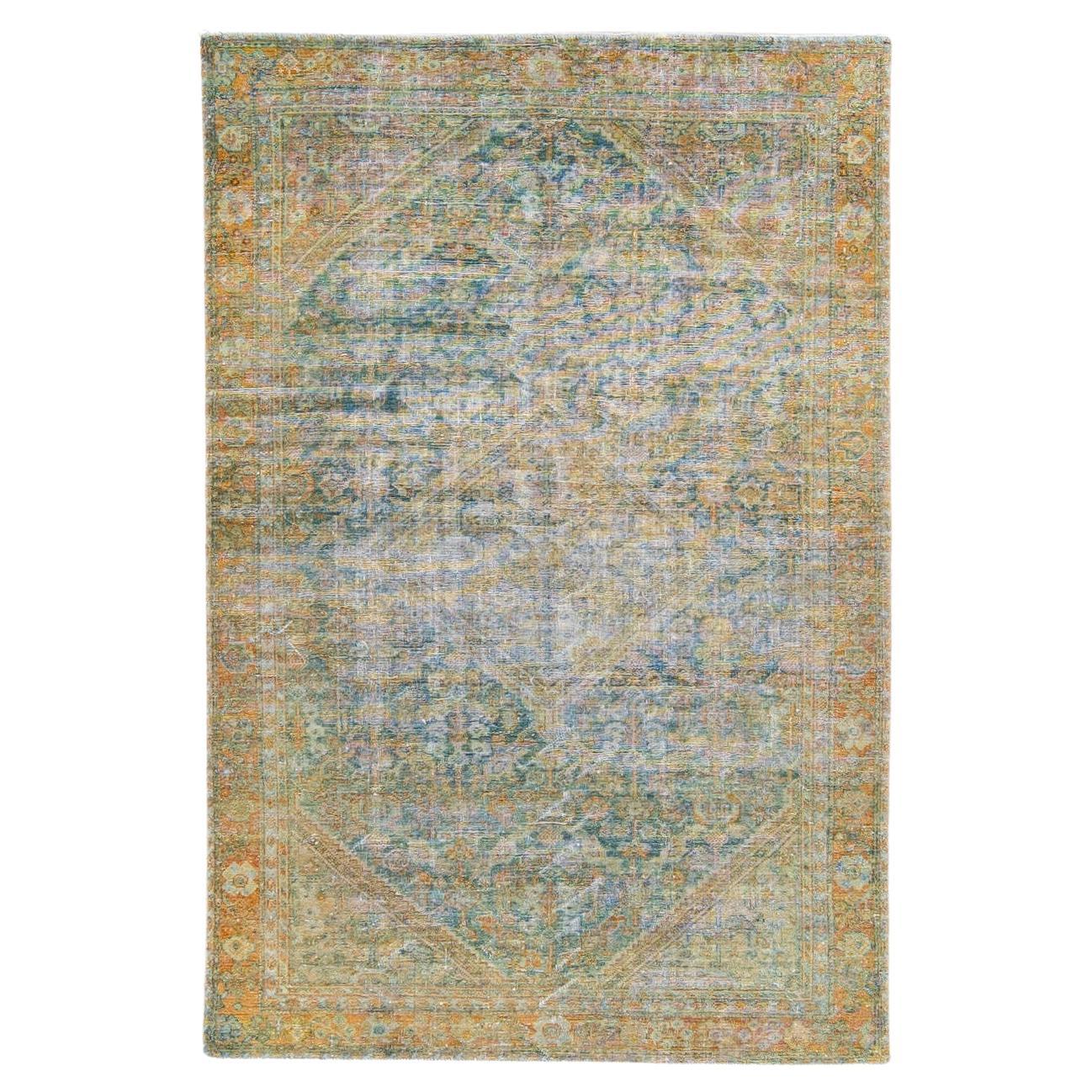 Antique Shabby Chic Malayer Runner For Sale at 1stDibs