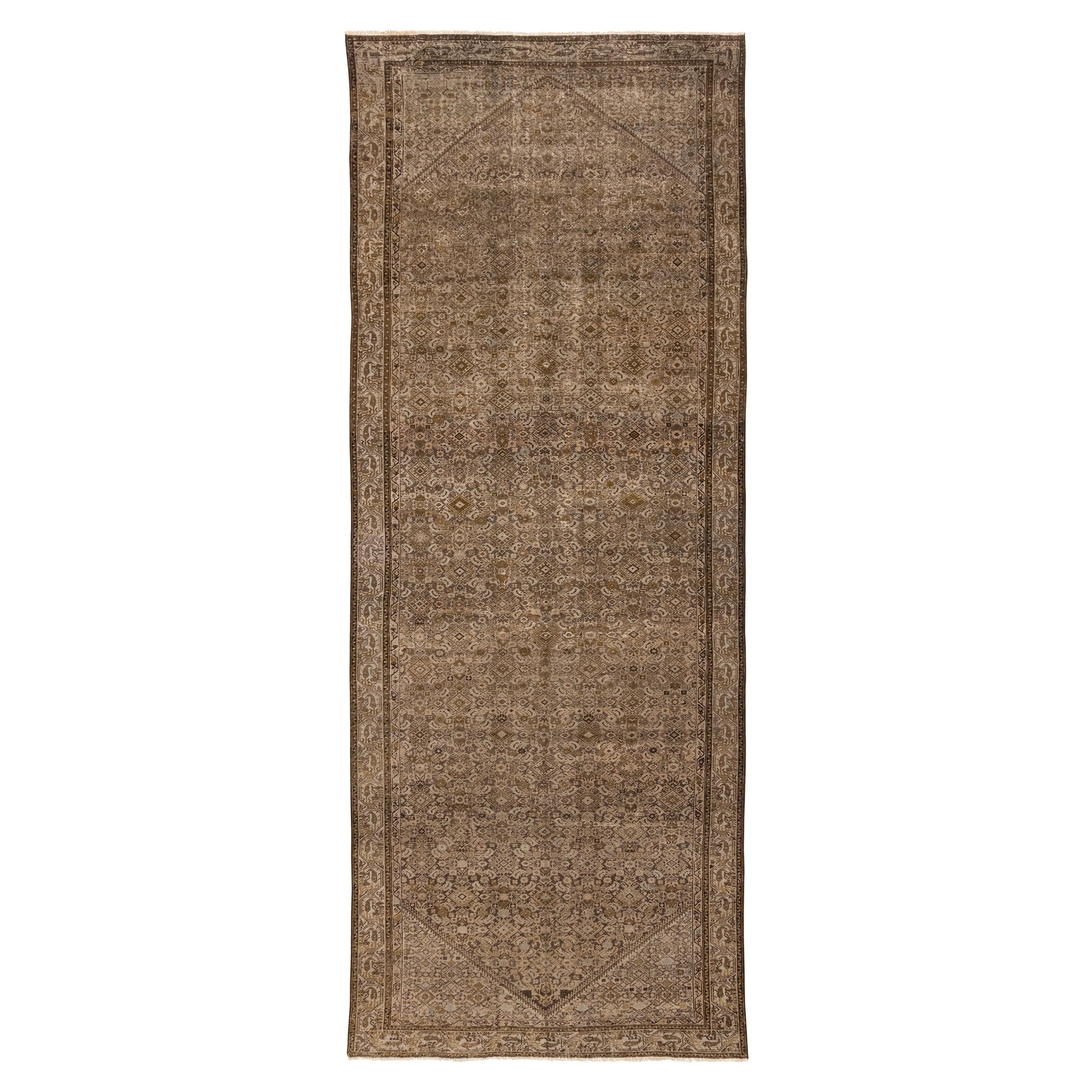 Handmade Antique Camel Hair Style Runner, 1880s, 1B556 For Sale at 1stDibs