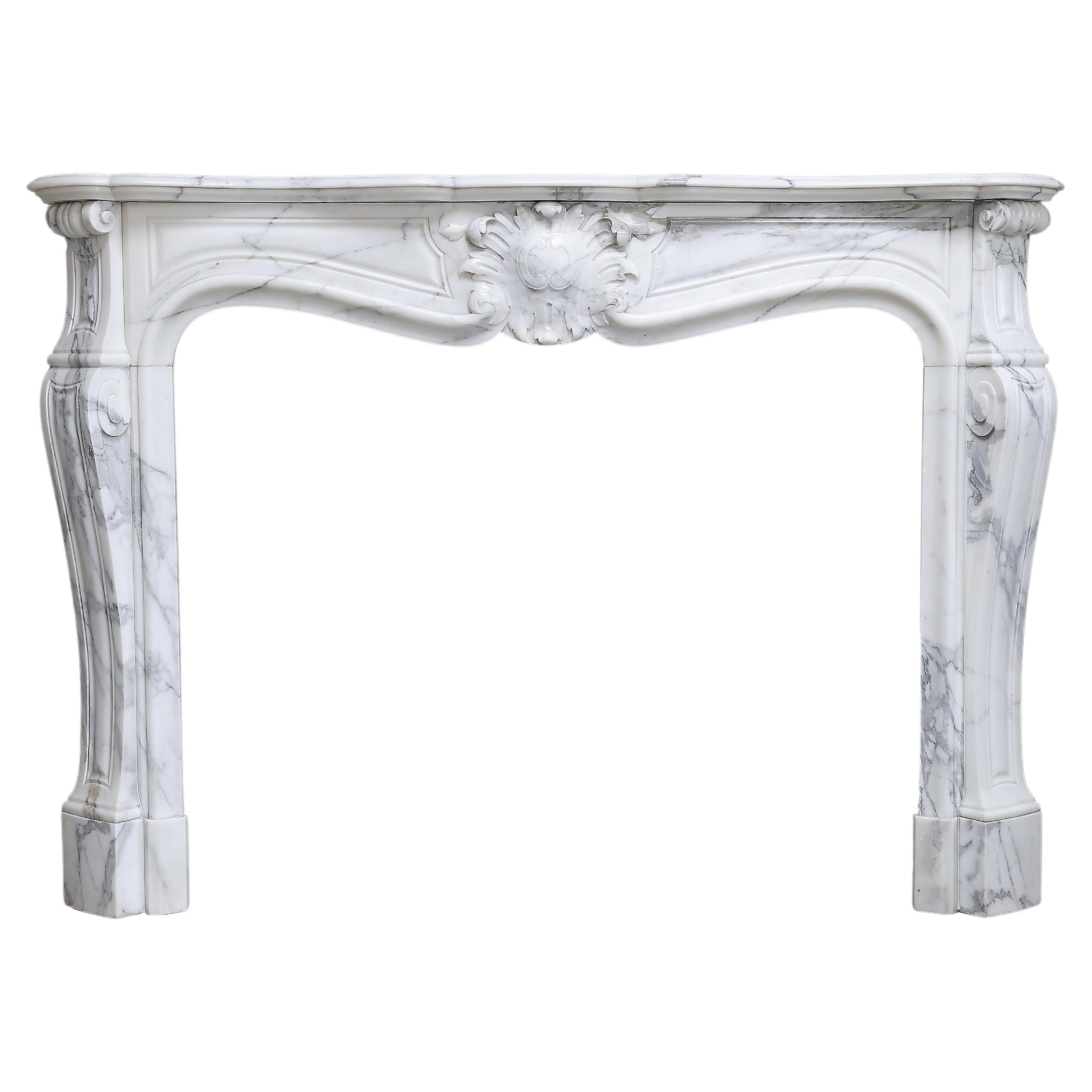 Antique Victorian Carrara Marble Arched Fire Surround at 1stDibs