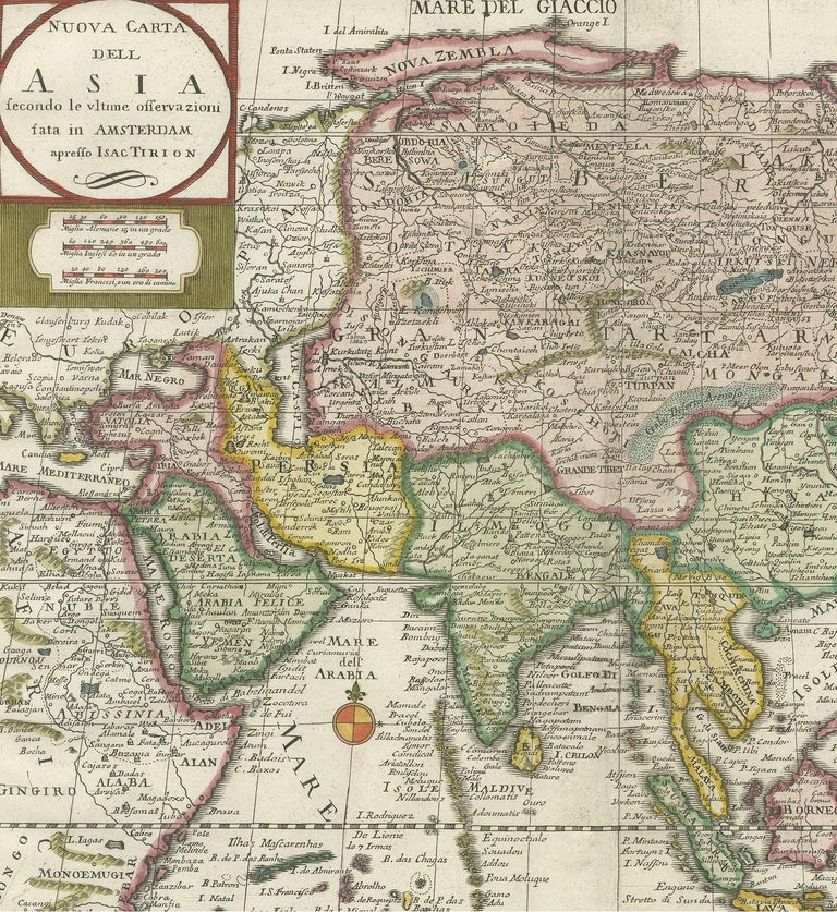 Antique Map of Asia by Tirion 'c.1760' For Sale at 1stDibs | asia 1760