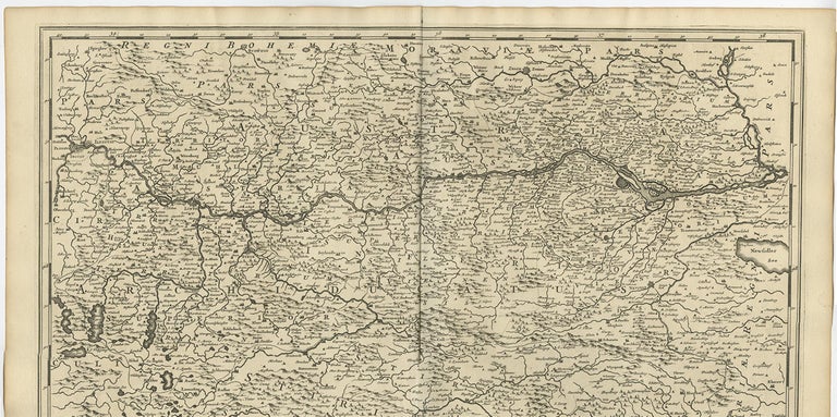 Antique Map of Austria by F. de Wit, 1690 For Sale at 1stDibs