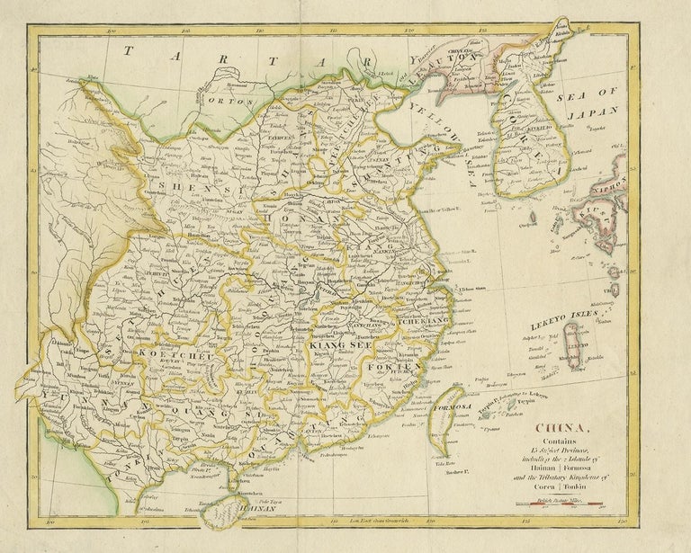 Antique Map of China by Wilkinson '1803' For Sale at 1stDibs