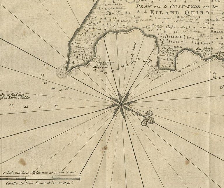 Antique Map of Coiba Island by Anson '1749' For Sale at 1stDibs