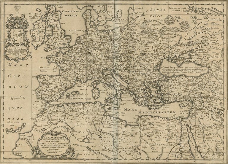 Antique Map of Europe by J. Janssonius, circa 1650 For Sale at 1stDibs ...