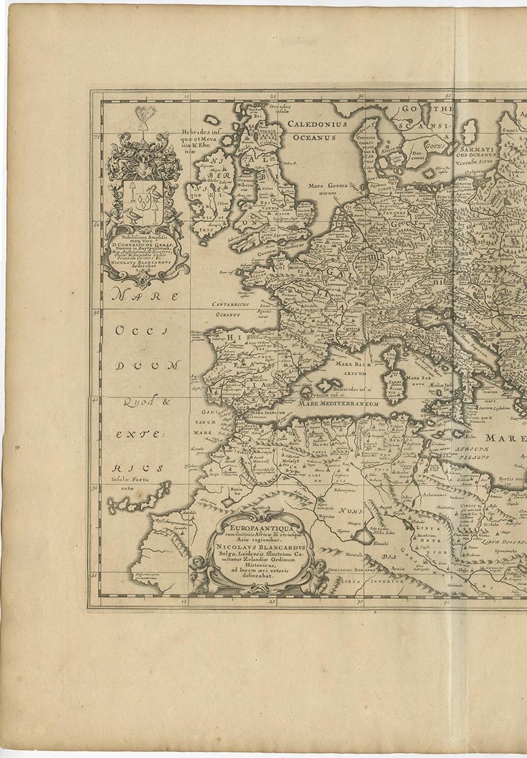 Antique Map of Europe by J. Janssonius, circa 1650 For Sale at 1stDibs ...