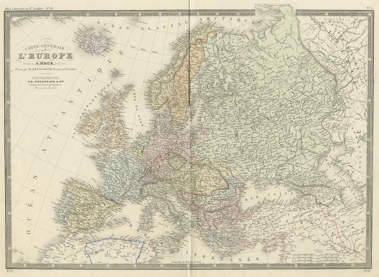 Antique Map Of Europe By Levasseur 1875 For Sale At 1stDibs antique-map-of-europe-by-levasseur-1875-for-sale-at-1stdibs