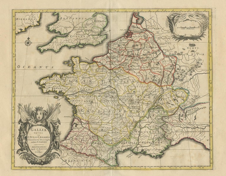 Antique Map of France by Mortier 'c.1710' For Sale at 1stDibs