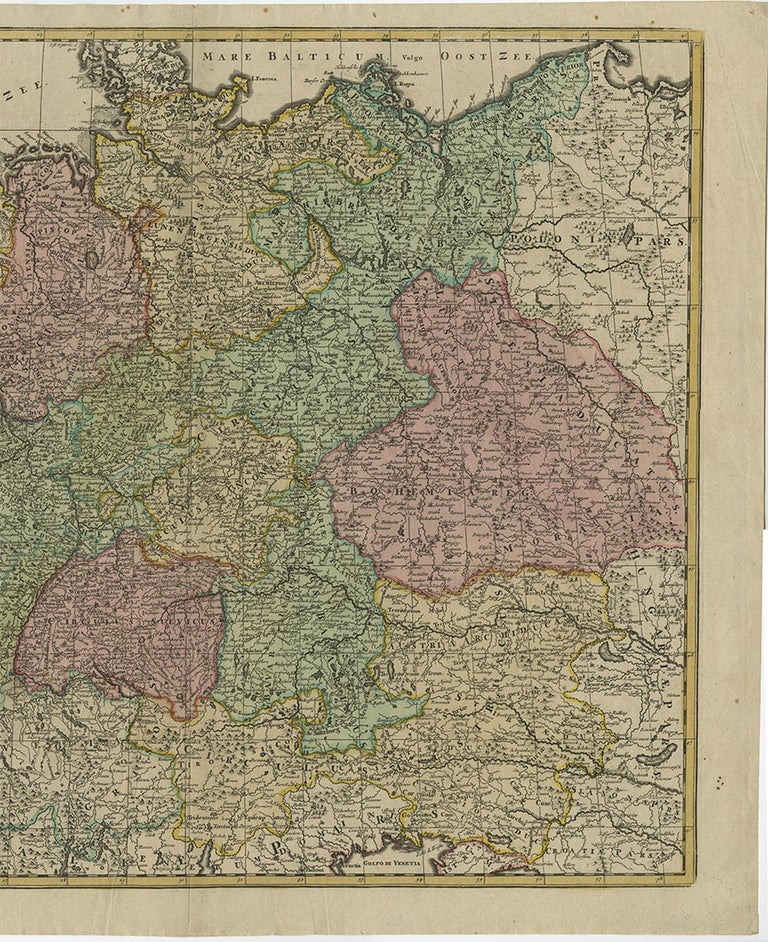 Antique Map of Germany by J.B. Elwe, 1792 For Sale at 1stDibs