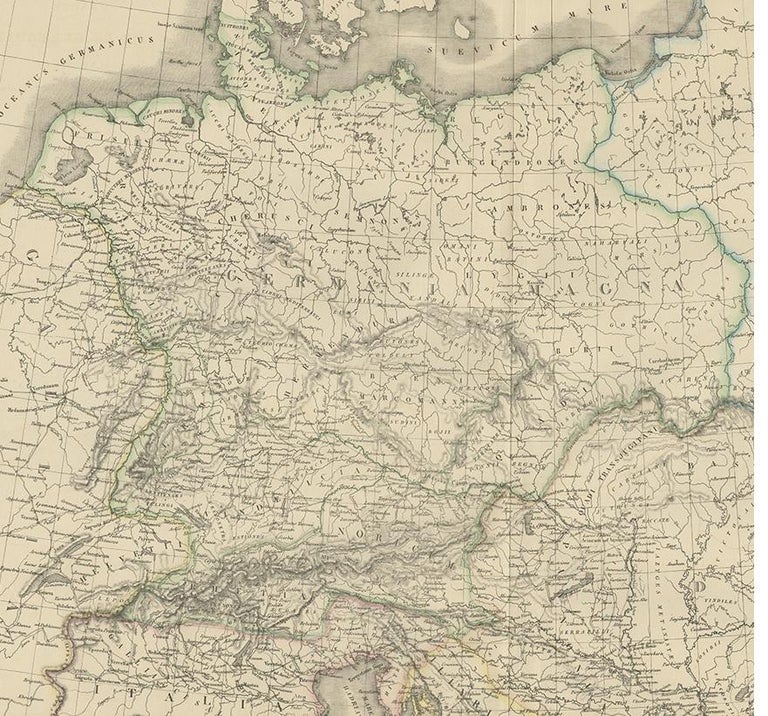 Antique Map of Germany by Lapie, 1842 For Sale at 1stDibs