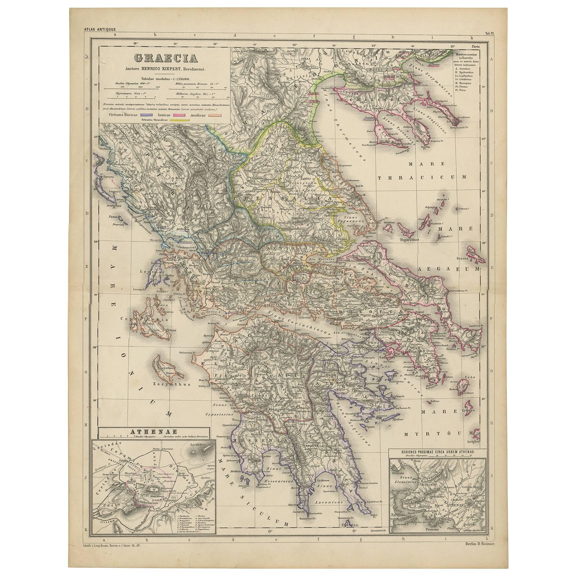 Heinrich Kiepert Maps - 7 For Sale at 1stDibs | atla