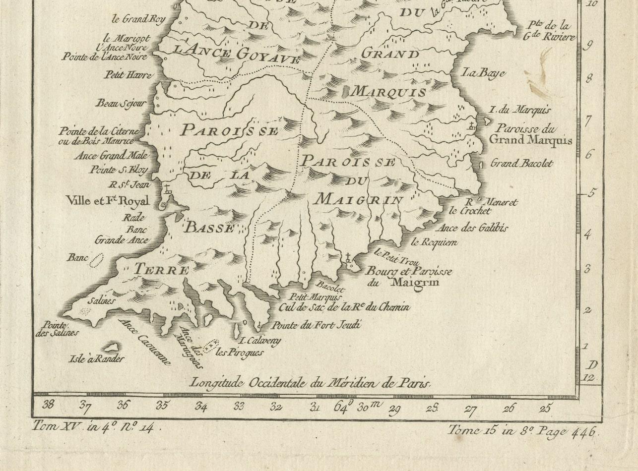 Antique Map of Grenada, West Indies, 1758 For Sale at 1stDibs