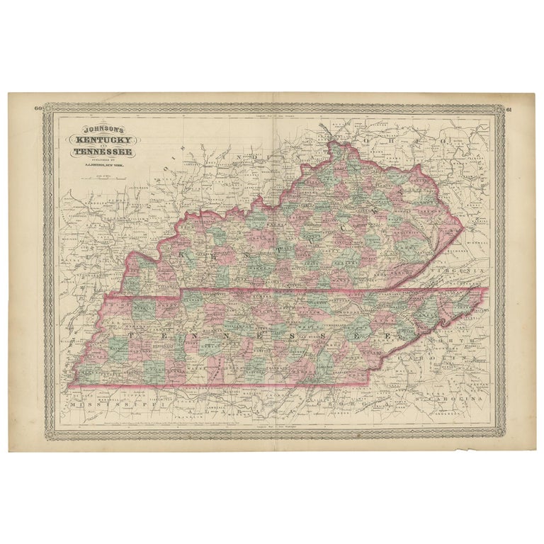 Kentucky County Map 1820