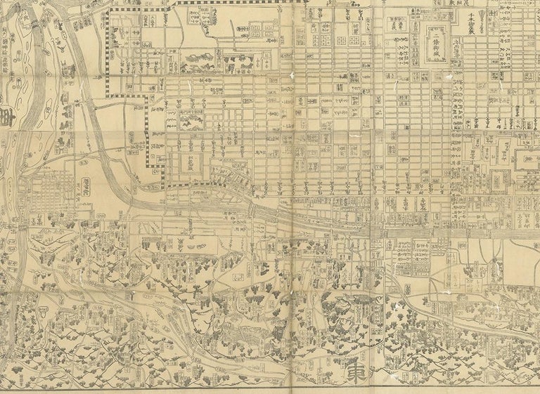 Antique Map of Kyoto 'Japan' Published in 1833 at 1stDibs