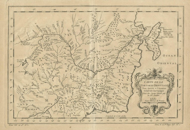 Antique Map of Manchuria and the Northeast Portion of Tartary For Sale ...