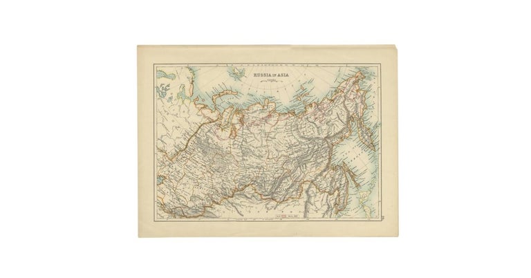 Antique Map of Russia (circa 1900) at 1stDibs | russia map 1900
