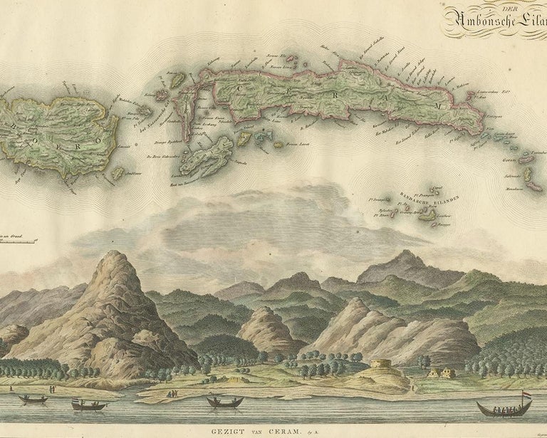 Antique Map of Seram, Boero and the Banda Islands by Van den Bosch ...