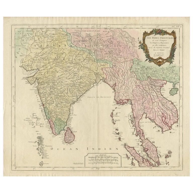 Antique Map of Southeast Asia by Santini, '1779' at 1stDibs