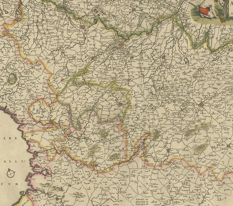 Antique Map of the Artois Region 'France' by F. de Wit, circa 1680 For ...