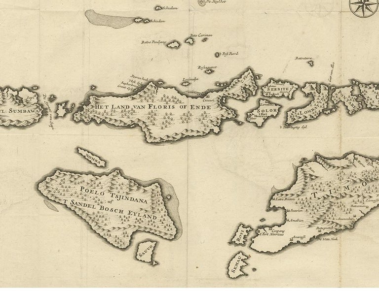 Antique Map of the Banda Islands by Valentijn, 1726 For Sale at 1stDibs