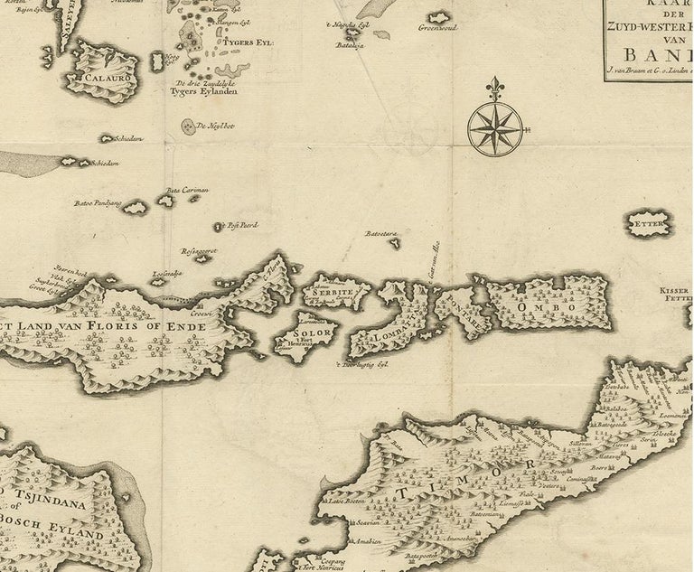 Antique Map of the Banda Islands by Valentijn, 1726 For Sale at 1stDibs