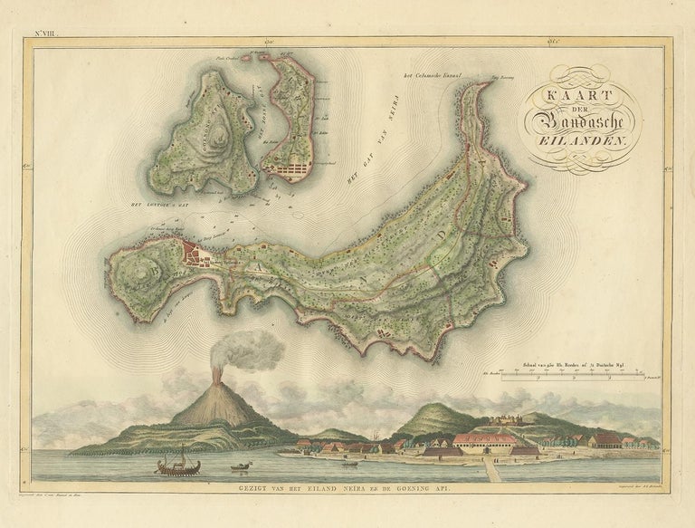 Antique Map of the Banda Islands by Van den Bosch '1818' For Sale at ...