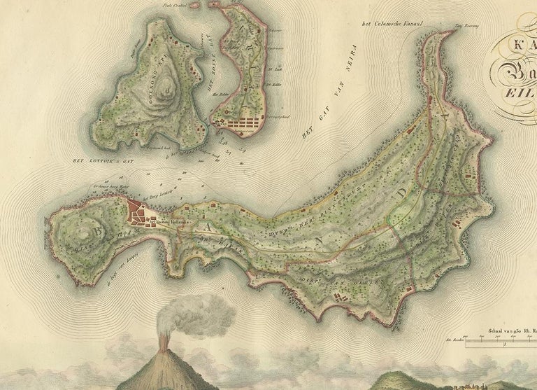 Antique Map of the Banda Islands by Van den Bosch '1818' For Sale at ...