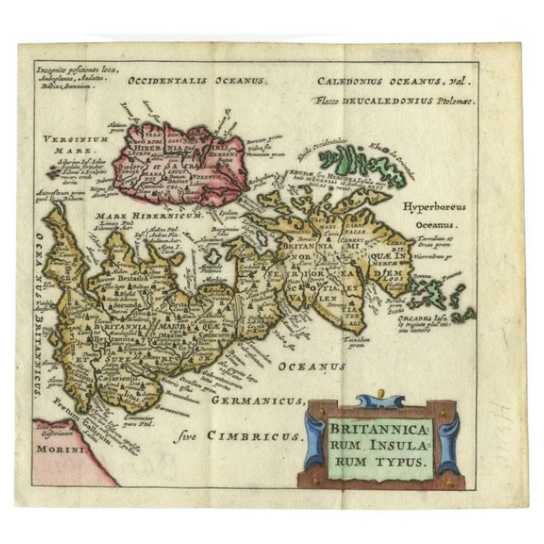 Antique Map of the British Isles by Cluver, 1685 For Sale at 1stDibs
