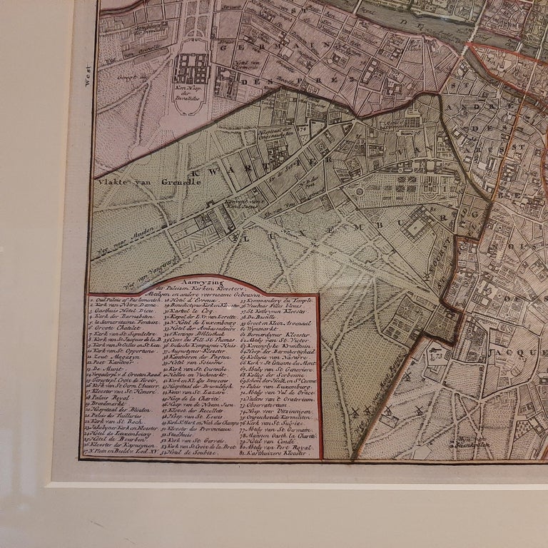 Antique Map of the City of Paris by Tirion '1763' For Sale at 1stDibs ...