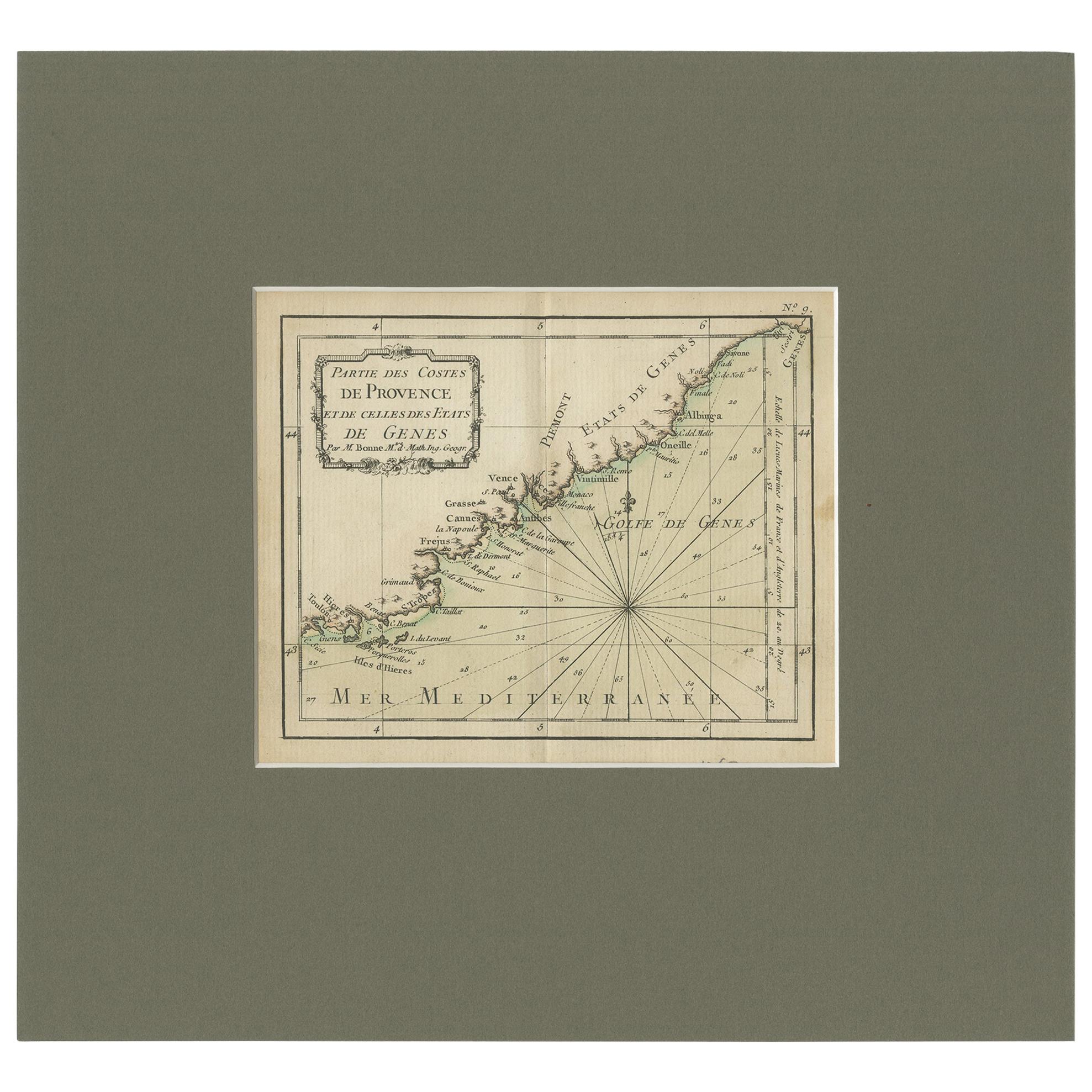 Antique Map of Mexico by R. Bonne, circa 1780 at 1stDibs