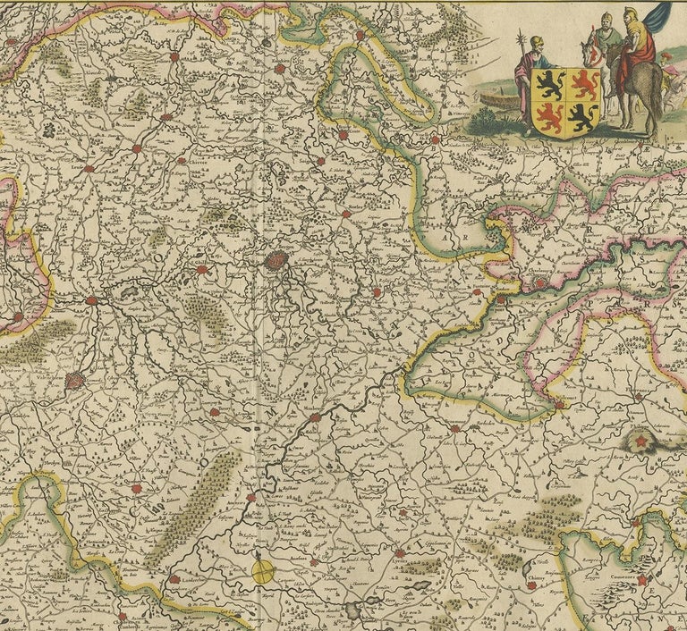 Antique Map of the Hainaut Region 'France' by F. de Wit, circa 1680 For ...