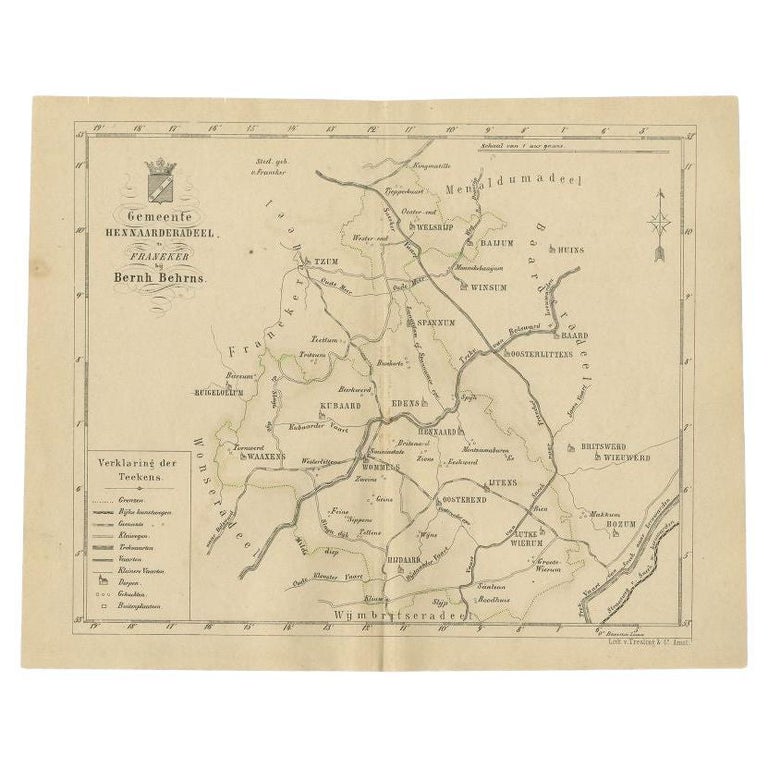 Antique Map of the Hesse Region of Germany by Blaeu, 1665 For Sale at ...