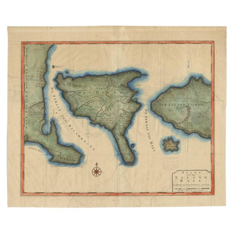 Antique Map of the Banda Islands and the Route of Abel Tasman ...