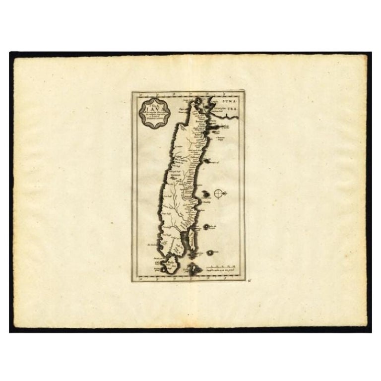 Antique Map of the Island of Java by Van Der Aa, 1725 For Sale at 1stDibs