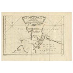 Antique Map of the Malacca and Bangka Strait by De Mannevillette '1775 ...