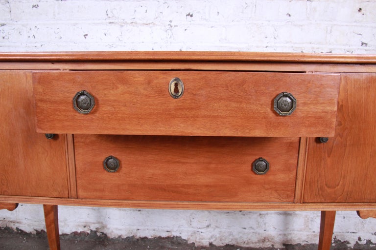 Antique Maple Sideboard Buffet by Frank and Son of Chicago at 1stDibs
