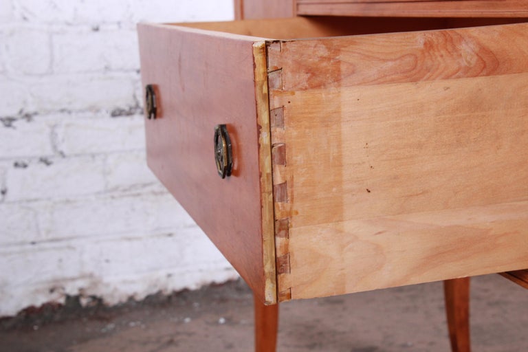 Antique Maple Sideboard Buffet by Frank and Son of Chicago at 1stDibs